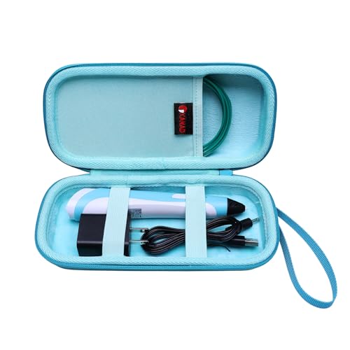XANAD Hard Travel Carry Bag for SCRIB3D P1 3D Printing Pen with PLA Filament Stencil Book Project Instructions and Charger, blue