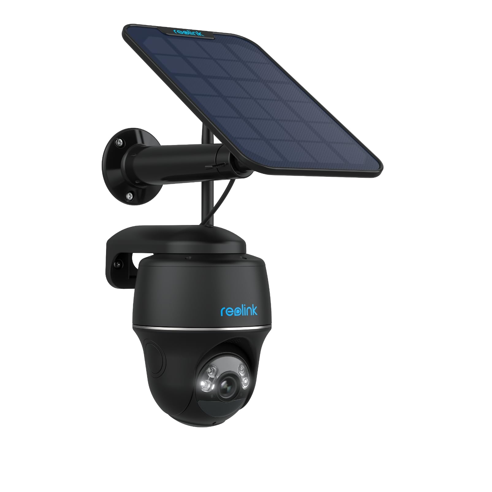 REOLINK 5MP Security Camera System Wireless Outdoor, Pan Tilt Battery Solar Cam with 2.4/5GHz Dual-Band WiFi, Smart Detection, PIR Sensor, 2-Way Talk, Argus PT with Solar Panel+128GB SD Card
