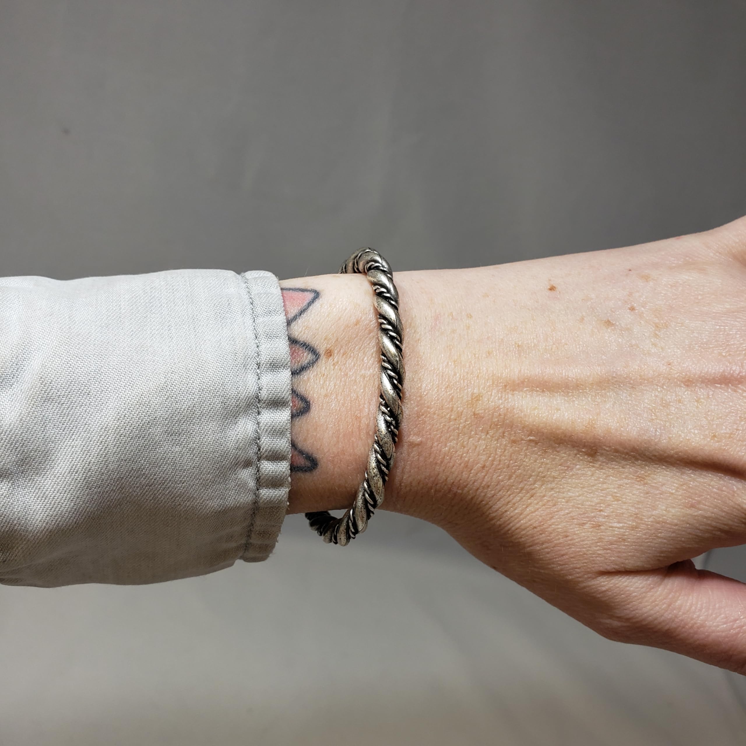 MUSEUM REPRODUCTIONS Viking Twisted Rope Cuff Bracelet
