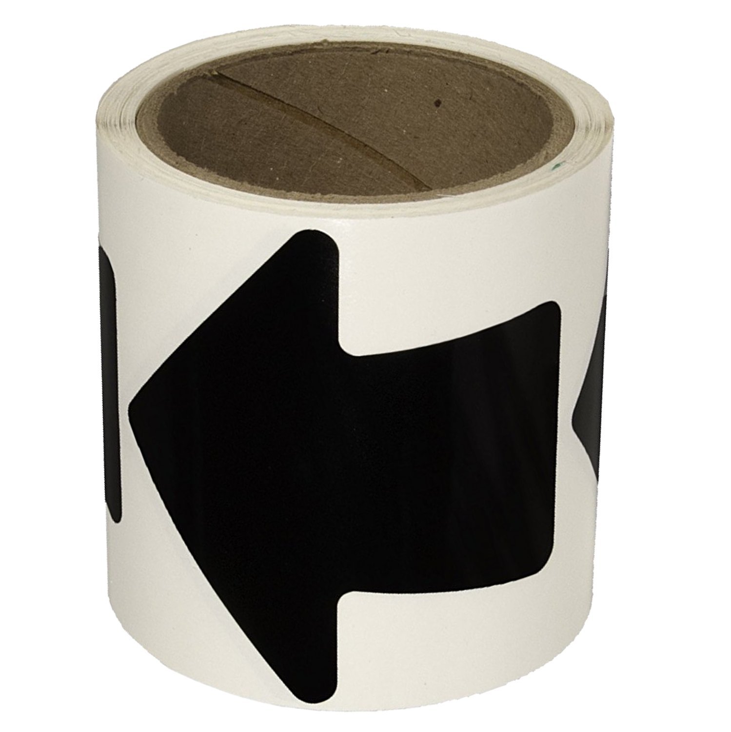 Incom Manufacturing: 4" Vinyl Arrow, Black, (Roll of 100)