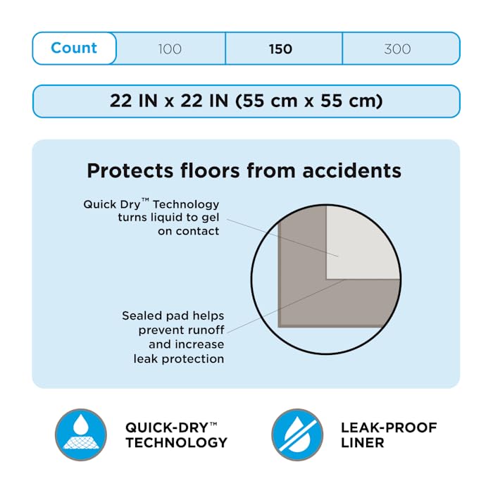 So Phresh Essentials Potty Pads, Count of 150