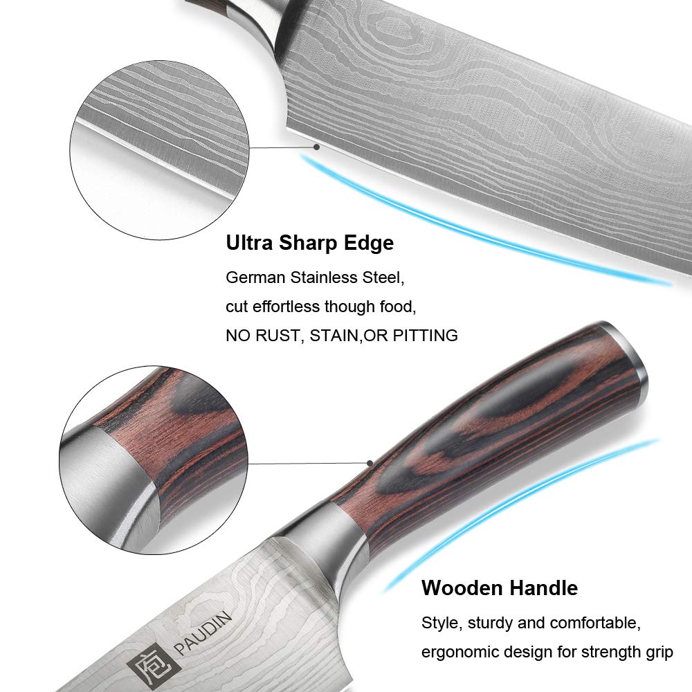 PAUDIN Paring Knife and Chef Knife