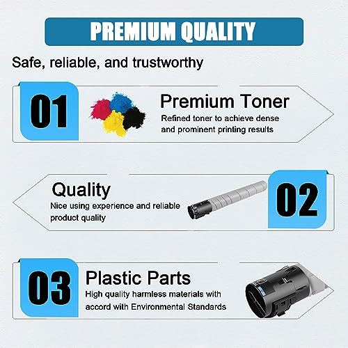 JENKEM Standard Capacity Replacement Compatible for Konica Minolta TN322 Toner Cartridge (with Chip) Work for Konica Minolta Bizhub 224e 284e 364e Printers