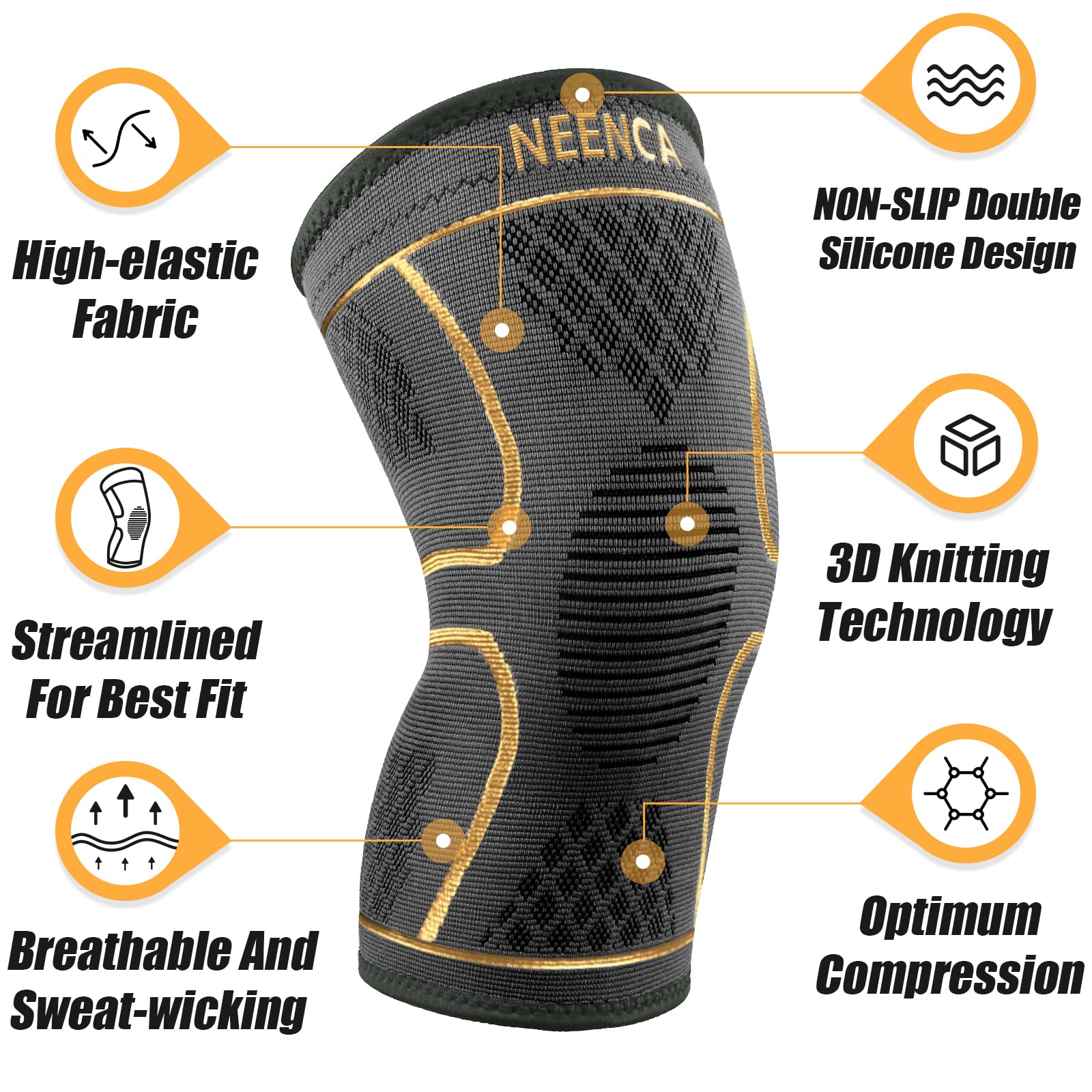 NEENCA ANKLE KNEE NEW SUPPORT BRACE