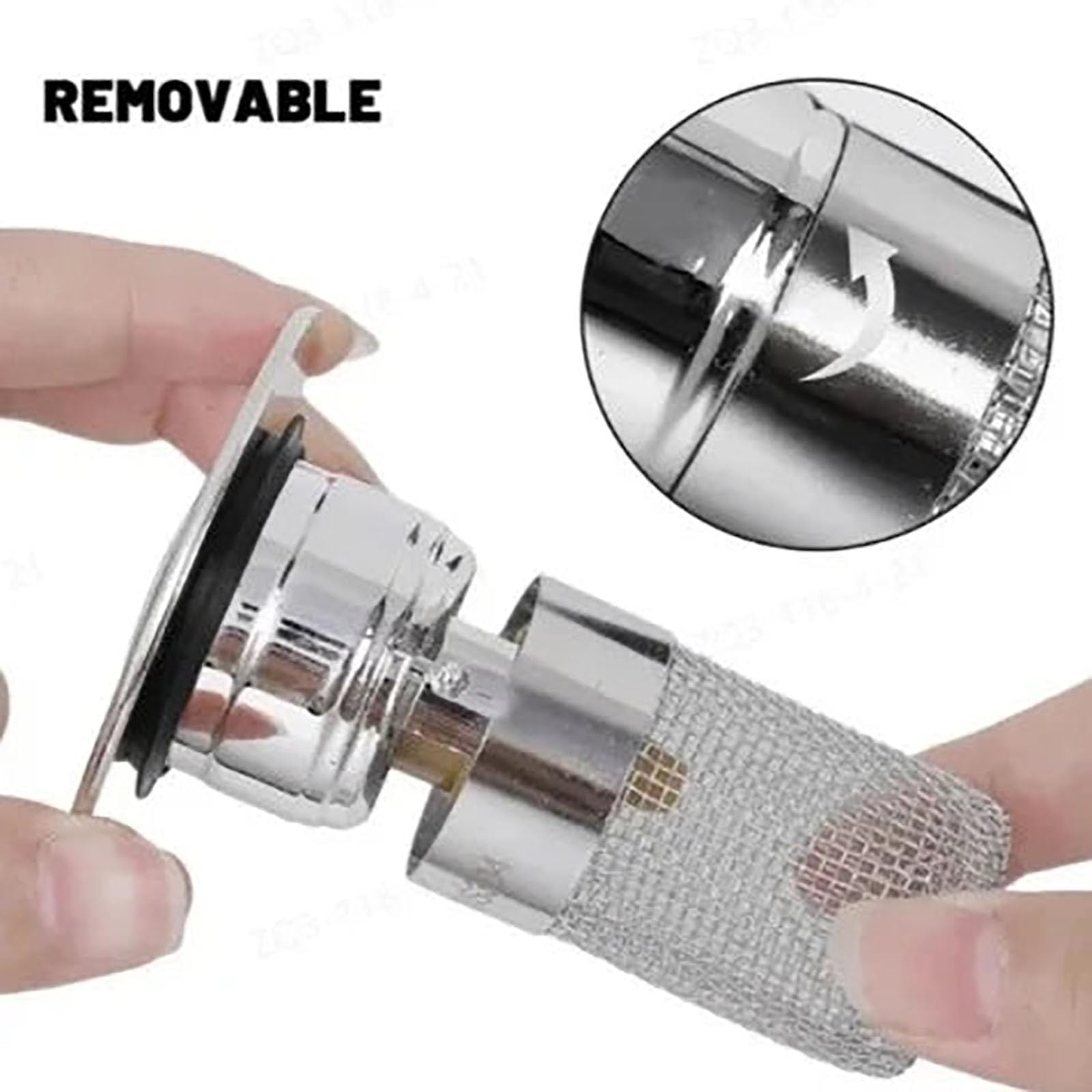 Universal Floor Drain Filter, Universal Bathroom Sink Plug, Bathroom Sink Drain Strainer Hair Catcher, Sink Drain Plug with Anti-Clogging Strainer, Bathtub Drain Stopper (5Pcs)