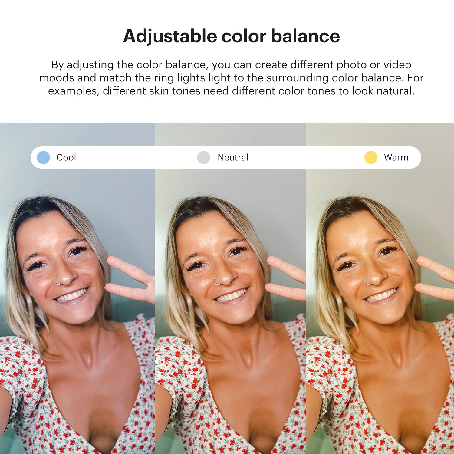 Kodak Ring Light Mini 4" β Portable Clip on Ring Light for Phone with Rechargeable Battery (USB-C) β Dimmable Selfie Light with 3 Light Modes β Ring Light for Video Conferencing/Beauty/TikTok