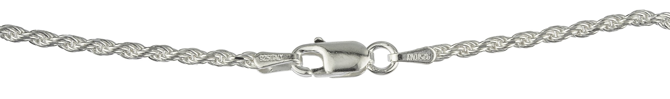 JOTW Sterling Silver 2mm Rope Chain (Sterling-Sterling Silver, 20 Inches) (I-2591)