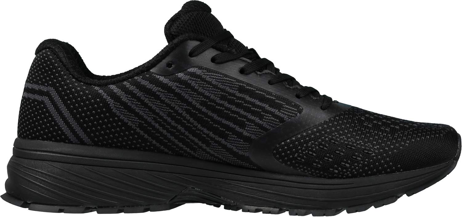 Joomra Whitin Men's Running Sneakers Walking Workout Gym Jogging Shoes Size 10 Black Casual Knit Trekking Treadmill Athletic Male Runny Tennis Comfortable Footwear 44