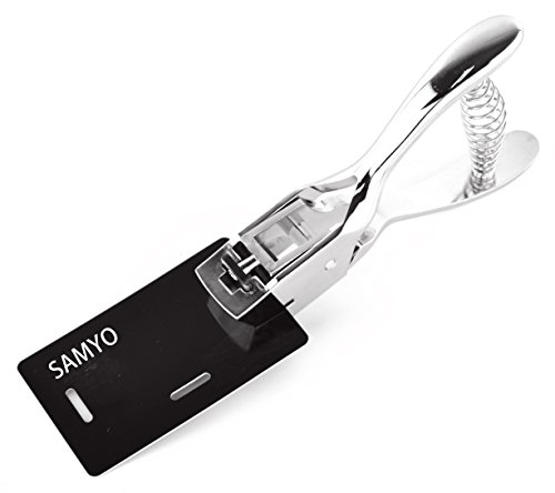 Samyo Hand Held ID Card Slot Hole Punch Metal Puncher Plier Punching Tool for ID Card Badge PVC Photo Tag