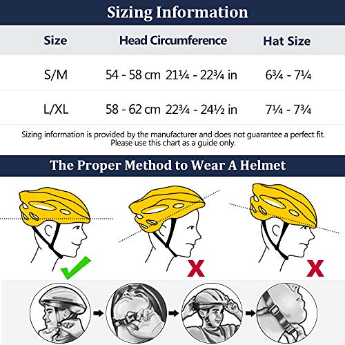 ILM Adult Bike Helmet Commuter Bicycle Cycling MTB Helmets with Adjustable Regulator for Unisex Adults (Blue, L/XL)