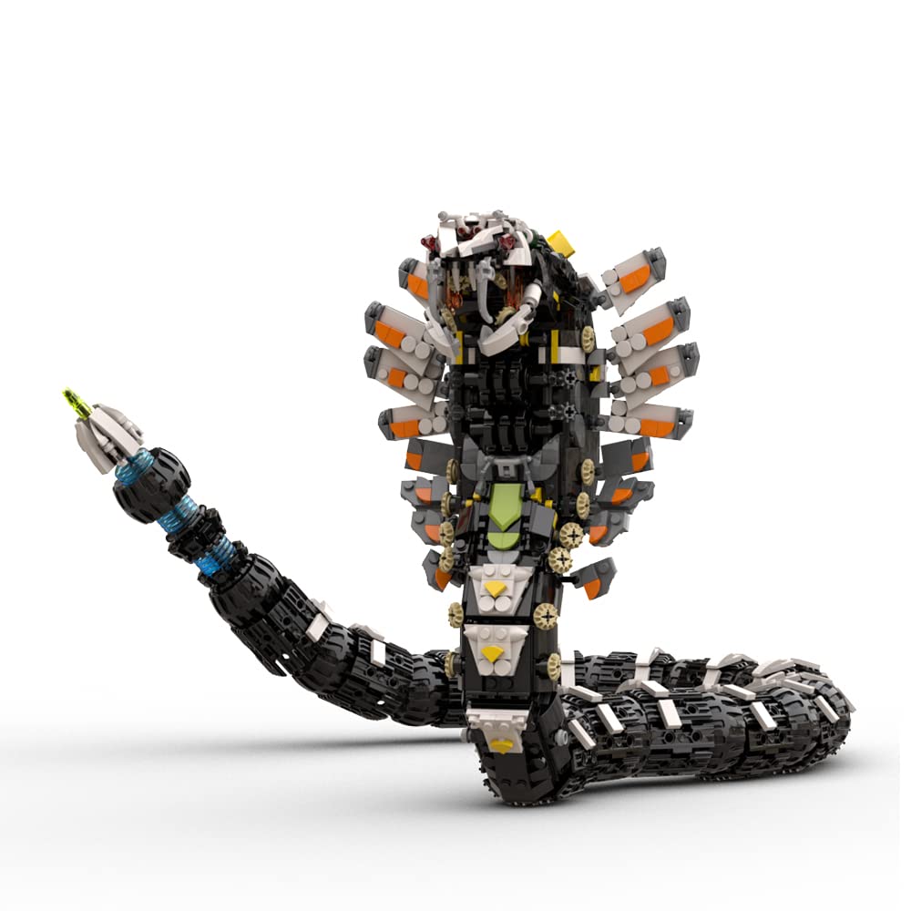 Slitherfang Monster Zero Game Figure Building Model Toy,Serpentine -Like Snake Beast Machine Building Set,Awesome Thunder Collcetible Model for Build and Display (1431 Pieces)
