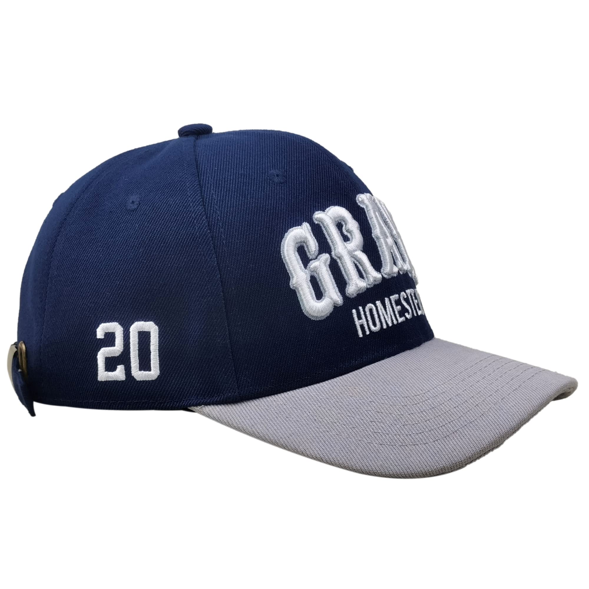 Negro League Hat Homestead Adjustable Baseball Cap #20 Josh Gibson Dad Hat Outdoor Grey