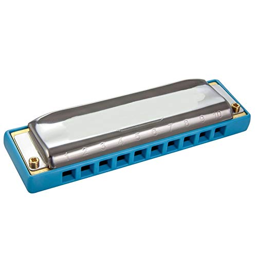 WAAZVXS Harmonica 10 Holes 20 Reeds Diatonic Harmonica Mouth Organ Instrumento Key C Musical Instruments Blues Harp (Color : Rocket AMP Key D)