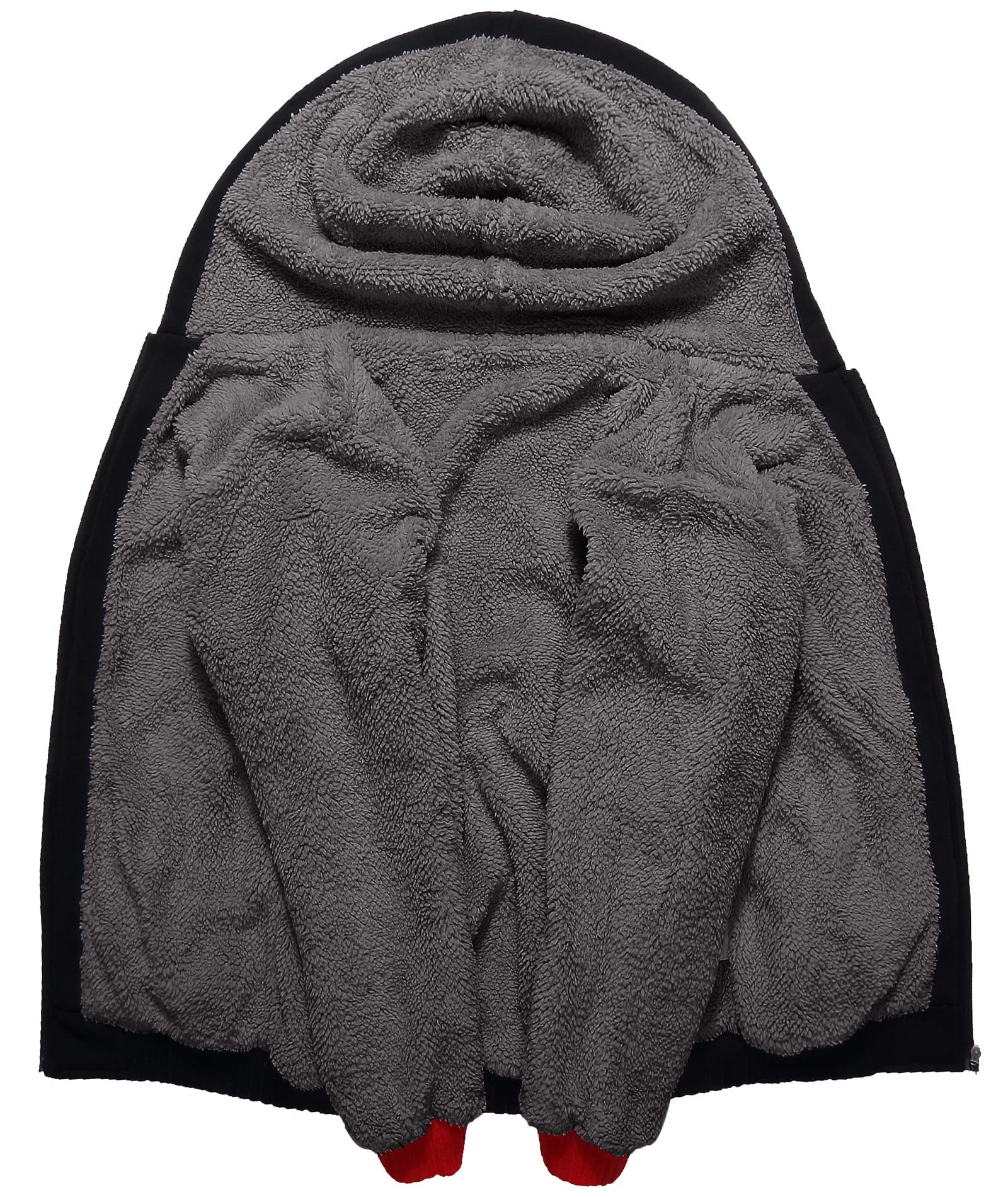 JACKETOWN Hoodie for Boys Fleece Jacket Zip Up Sherpa Lined Hooded Sweatshirts with Two Pockets 6-15 Years Old