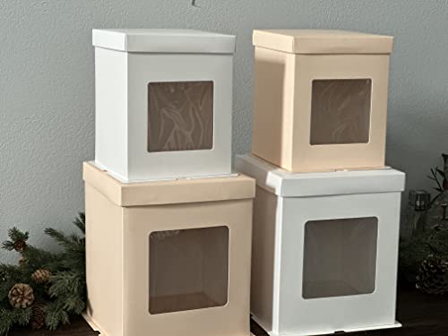 Tall Cake Box - 8x8x10 or 10x10x12 White (10x10x12)