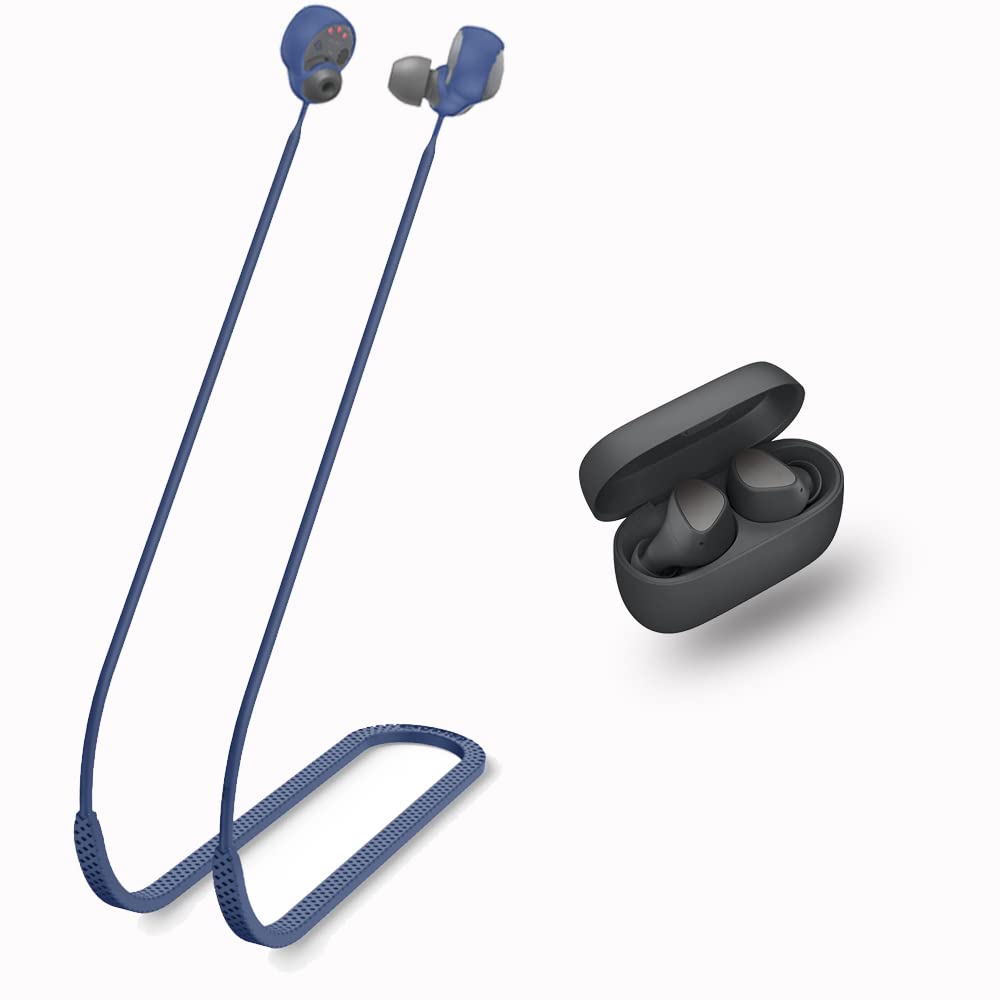 smaate Anti-Lost Strap Compatible with Jabra Elite 3 Wireless Earbuds, Soft Silicone Cord for Anti-Falling During Sports
