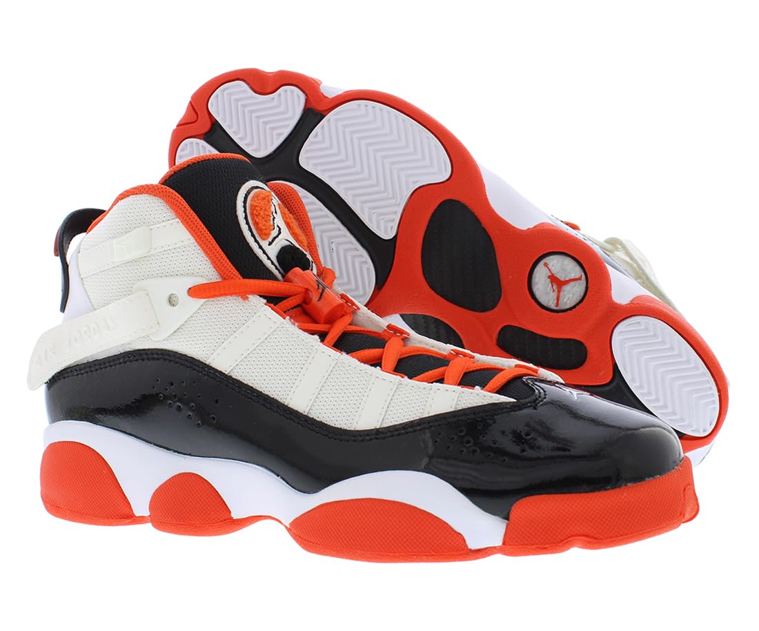 Jordan Boy's Rings (Big Kid) White/Team Orange/Black/Sail 6.5 Big Kid M