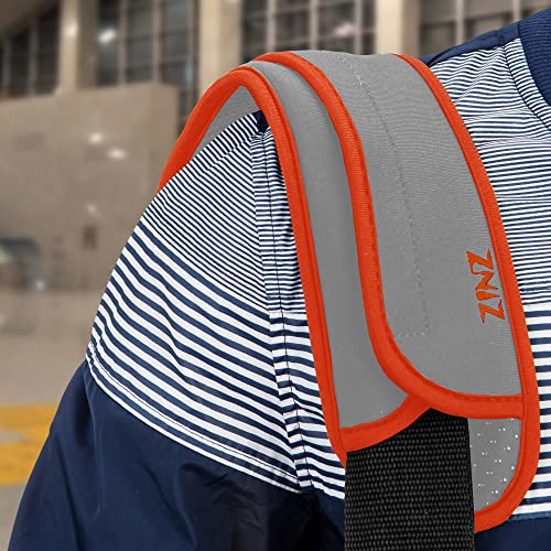 ZINZ Ultra Thick & Breathable Universal Shoulder Pad Cushion for Bag, Long & Comfort, Gray&Orange