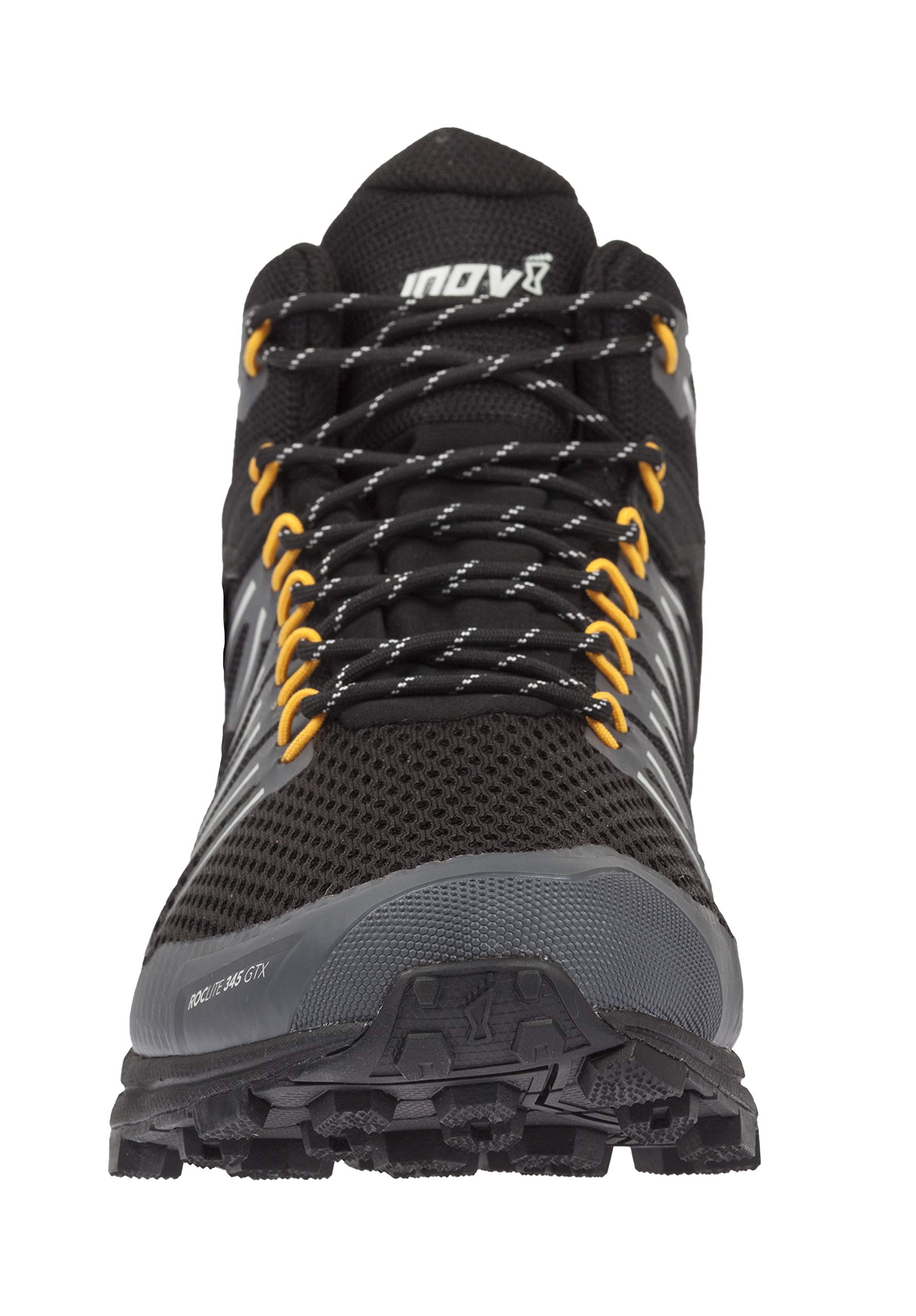 Inov-8 Mens Roclite 345 GTX - Lightweight Waterproof Hiking Boots - Black/Yellow - 10.5