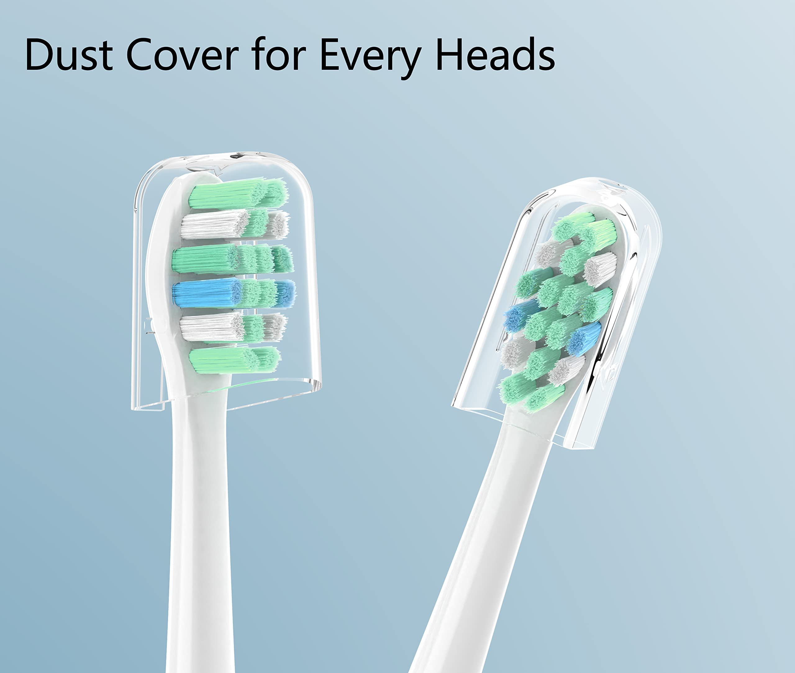 Replacement Heads Compatible with Philips Sonicare ProtectiveClean DailyClean Electric Toothbrush Head 2 Series Plaque Control Gum 4100 5100 C2 G2 HX9023, 10 Pack