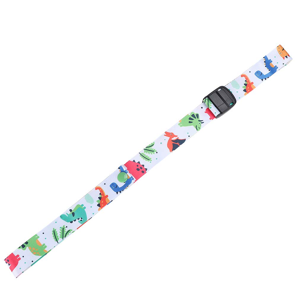 Sippy Cup Holder Strap, 2.5cm Width Baby Feeding Bottle Cup Strap Holder Stroller Toy Sippy Leash Tether(Dinosaur)