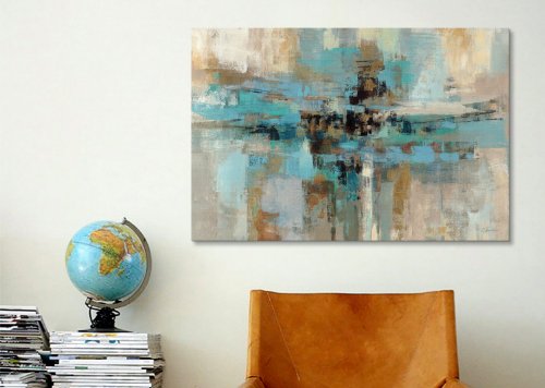 iCanvasART WAC1383 Morning Fjord Canvas Print by Silvia Vassileva, 40 by 26-Inch, 0.75-Inch Deep