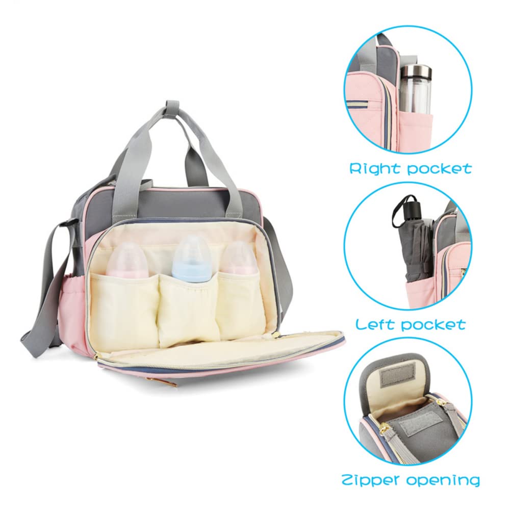 SPYLOH Diaper Bag Backpack Multifunction Travel Back Pack Maternity Baby Changing Bags Large Capacity (Blue)