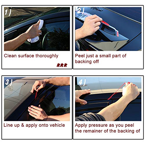 Inchannel Rain Guards Wind Deflector Window Visor for 1993-2011 Ranger 1994-2010 Mazda B2300/B2500/B3000/B4000 Regular & Extended Cab