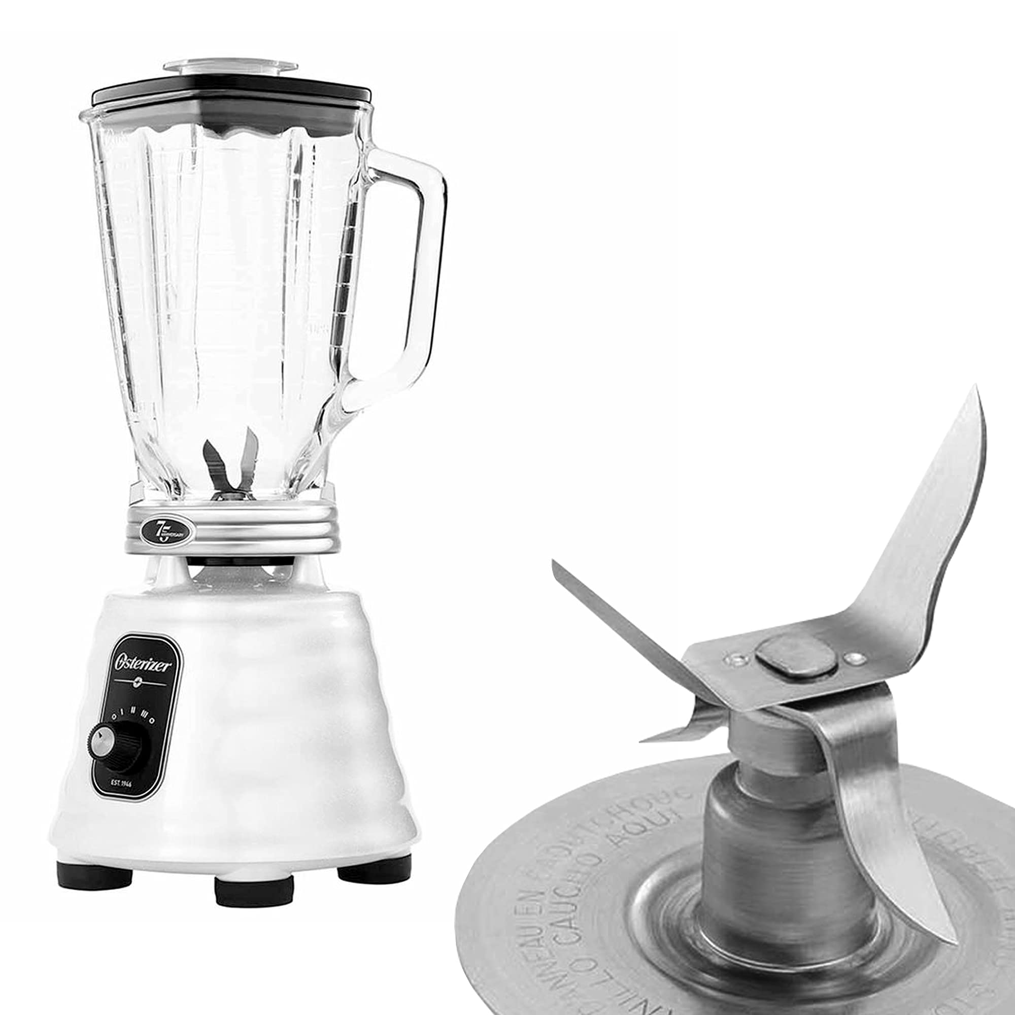 Osterizer Limited Edition 75 Years BLSTSE75 Blender with 1.25 L Capacity Glass Jar, 3-Speed Knob and 6 Times Stronger Motor