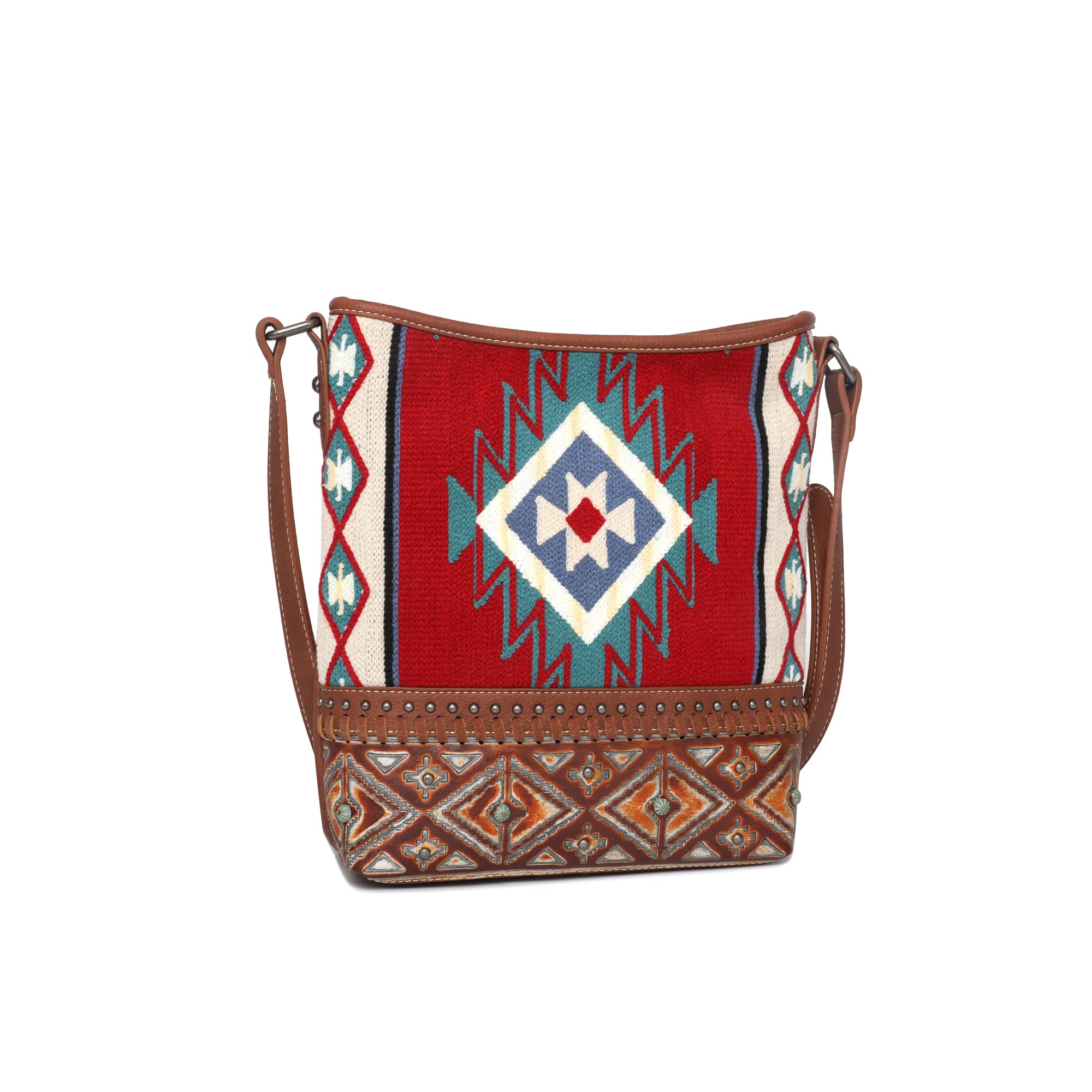 Montana West Vegan Leather Crossbody Bag Western Purses for Women MW1096G-9360BR