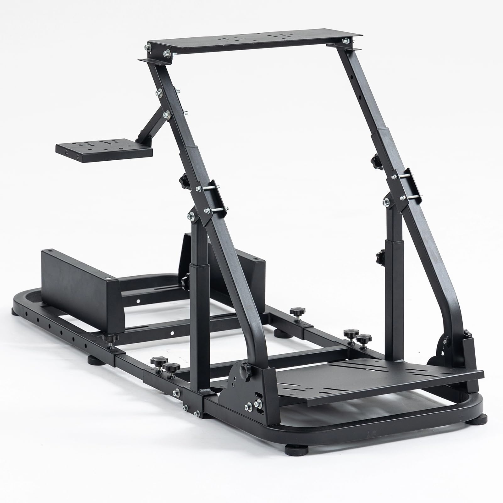 Hottoby Racing Simulator Cockpit Stand Reinforcement Bar Fit for Logitech/Thrustmaster G25 G27 G29 G920 G923 T300RS,Adjustment Sim Bracket,No Steering Wheel,HandBrake,Pedals & Seat
