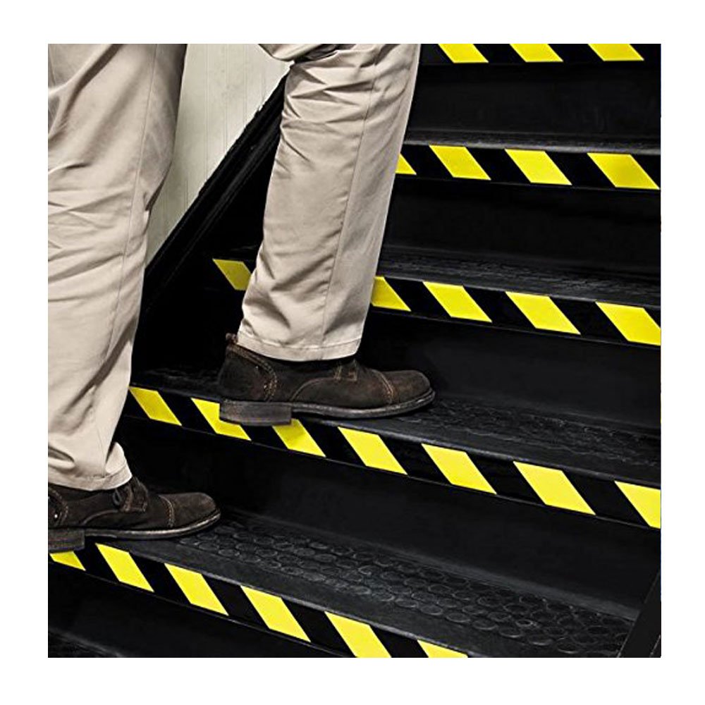 Incom WT2300 Manufacturing: Hazard Warning Conformable Tape, 2" x 108', Black/White