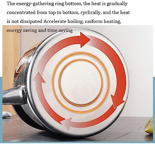 Tea Kettle Stovetop Whistling Tea Kettle Stainless Steel Whistling Tea Kettle Modern Teapot Tea Pot For Stove Top Thicken Stove Top Kettle Tea Kettle for Stove Top
