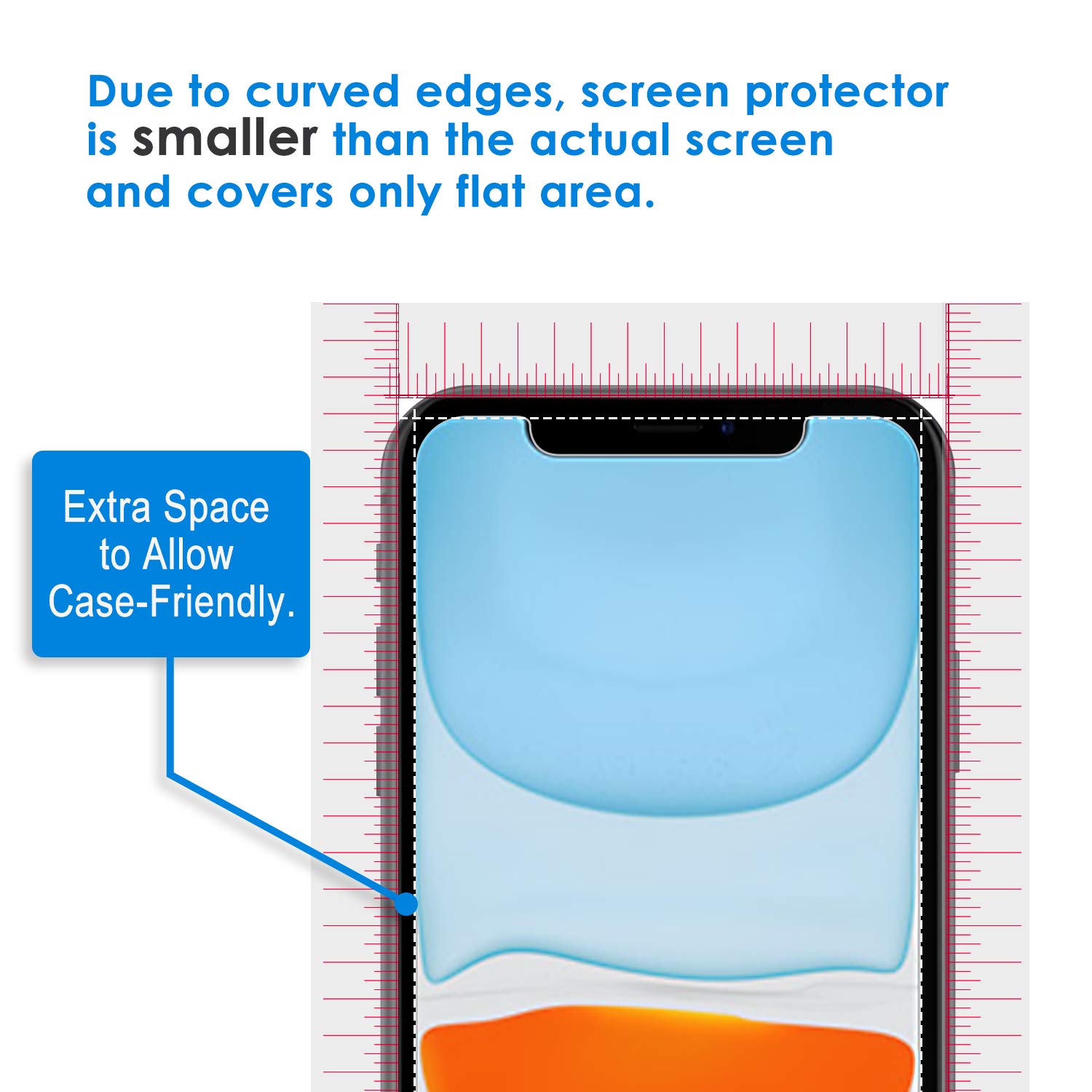 JETech Screen Protector for iPhone 11 and iPhone XR, 6.1-Inch, Tempered Glass Film, 3-Pack