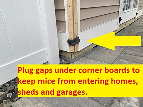 Pestplug 4" X 5' Long x 3 Rolls, 100% Stainless Steel Woo: Gap Blocker to Keep Mice, Rodents & Insects Out. Does NOT Rust! Fill Fabric, Plug Holes & Gaps in Homes, Garages, Farm Buildings, RV's