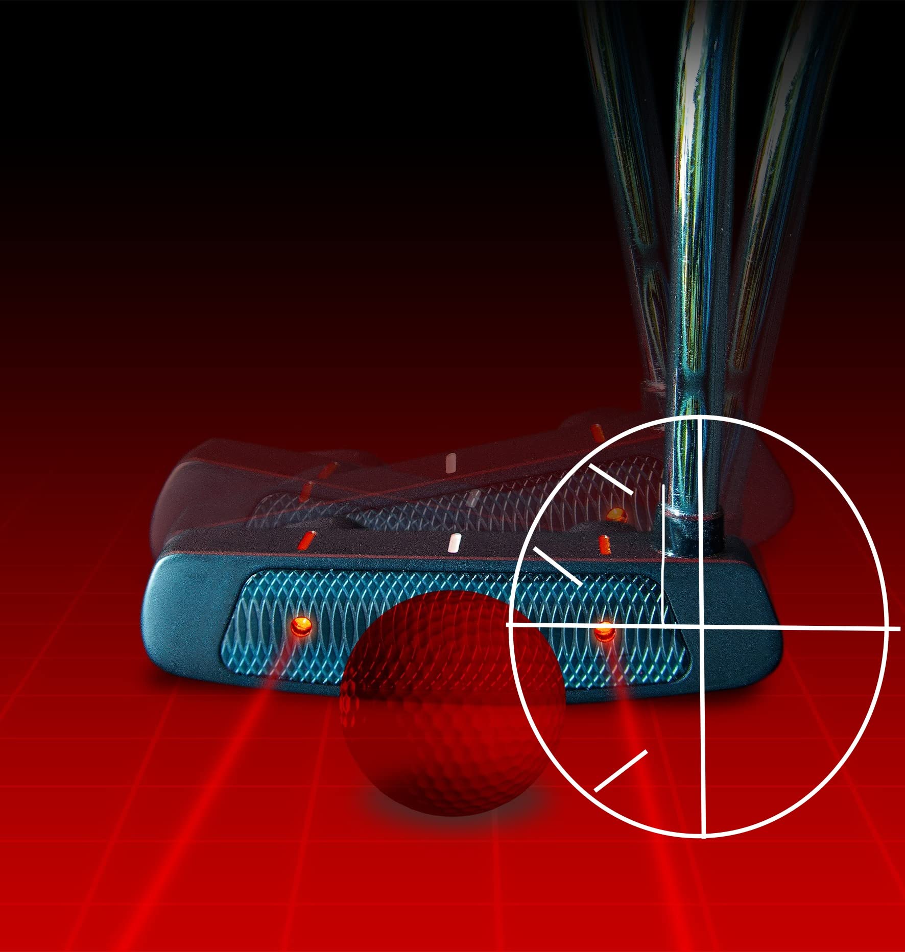 NeuraPutt- Black Hole PUTTERS- Swing Trainers with Infrared Technology. Blade Putter. Right and Left Handed Golfers (IR Blade + Standard Blade Set (Left))