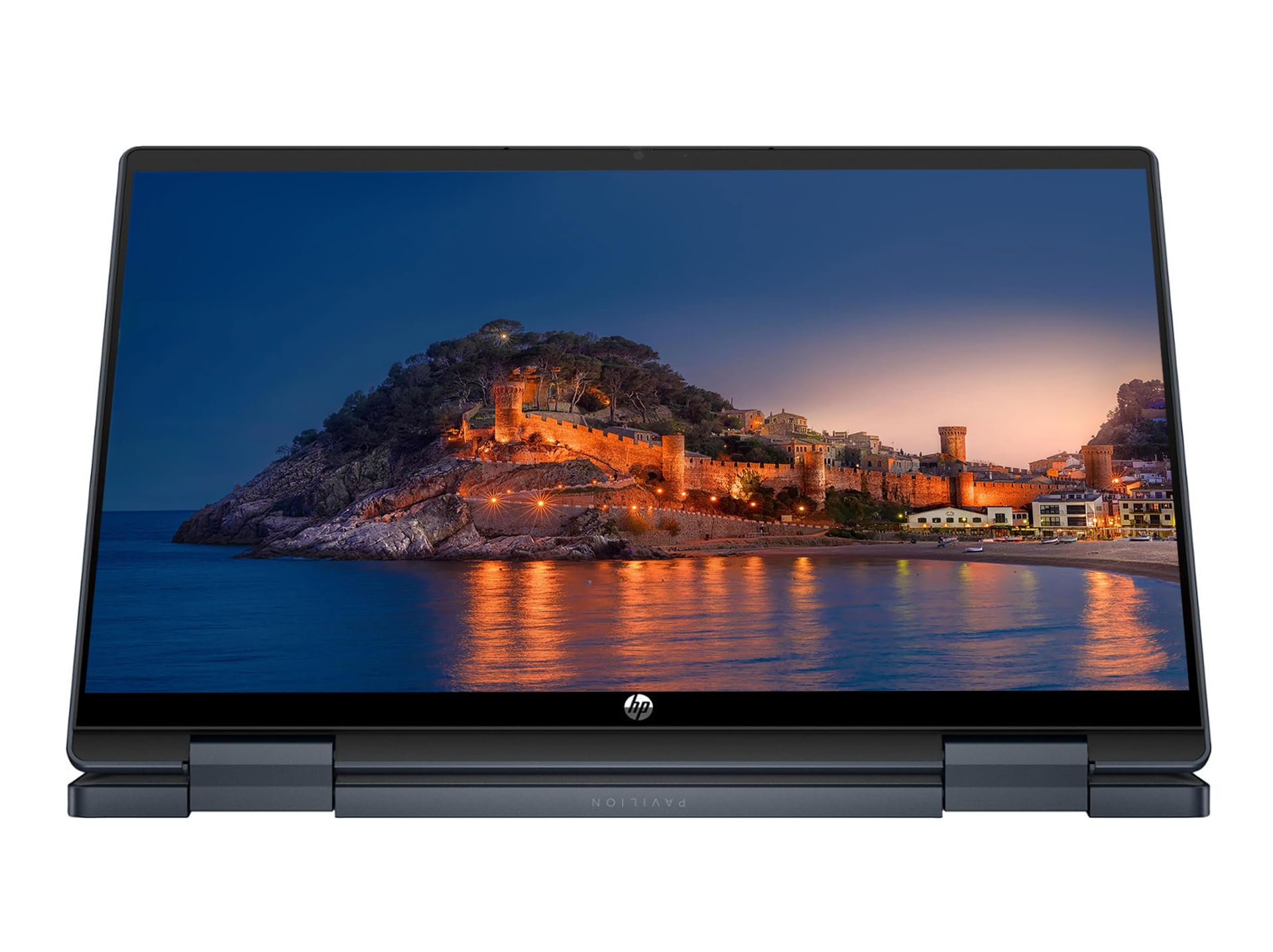 HP 2023 Pavilion 2-in-1 14" FHD Touchscreen Laptops for Student & Business, Intel 12th Gen Core i3-1215U, Up to 4.4 GHz, 8GB RAM|512GB SSD, Long Battery Life, USB-C, Windows 11, Blue, ROKC HDMI Cable