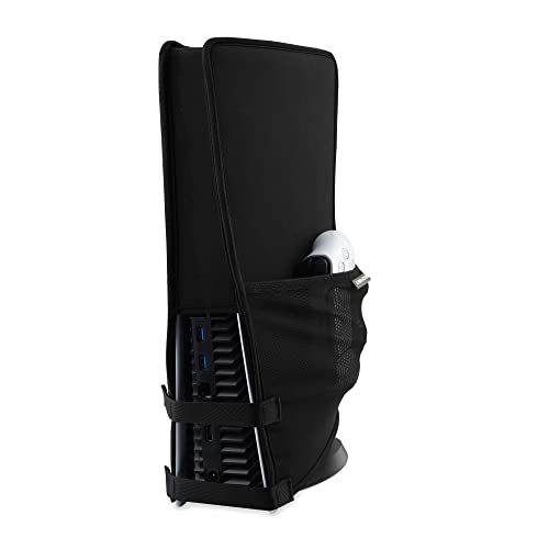 KIWIHOME PS5 Dust Cover, Protective Case Dust Sleeve for Playstation 5 Console Digital Edition & Regular Edition, PS5 Console Storage Protection for Game Discs and Controllers