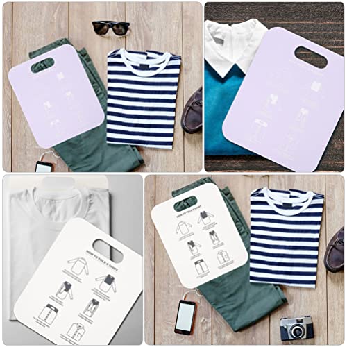Zerodeko Clothes Folding Board 2pcs Laundry Folding Boards, Shirts Clothes Folder T-Shirt Garment Stacking Board Plastic Clothes Folder for T-Shirts, Sweaters, Clothing Folding Board