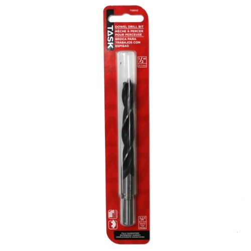 Task T56012 Dowel Drill Bit for Wood And Plastic, 1/2-Inch