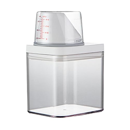 Washing Powder Dispenser, Laundry Soap Dispenser, Kitchen Storage Cart with Multi-Layers, 360 Degrees Rotating Kitchen Household Shelf, Sliding Shelf Organizer for Kitchen