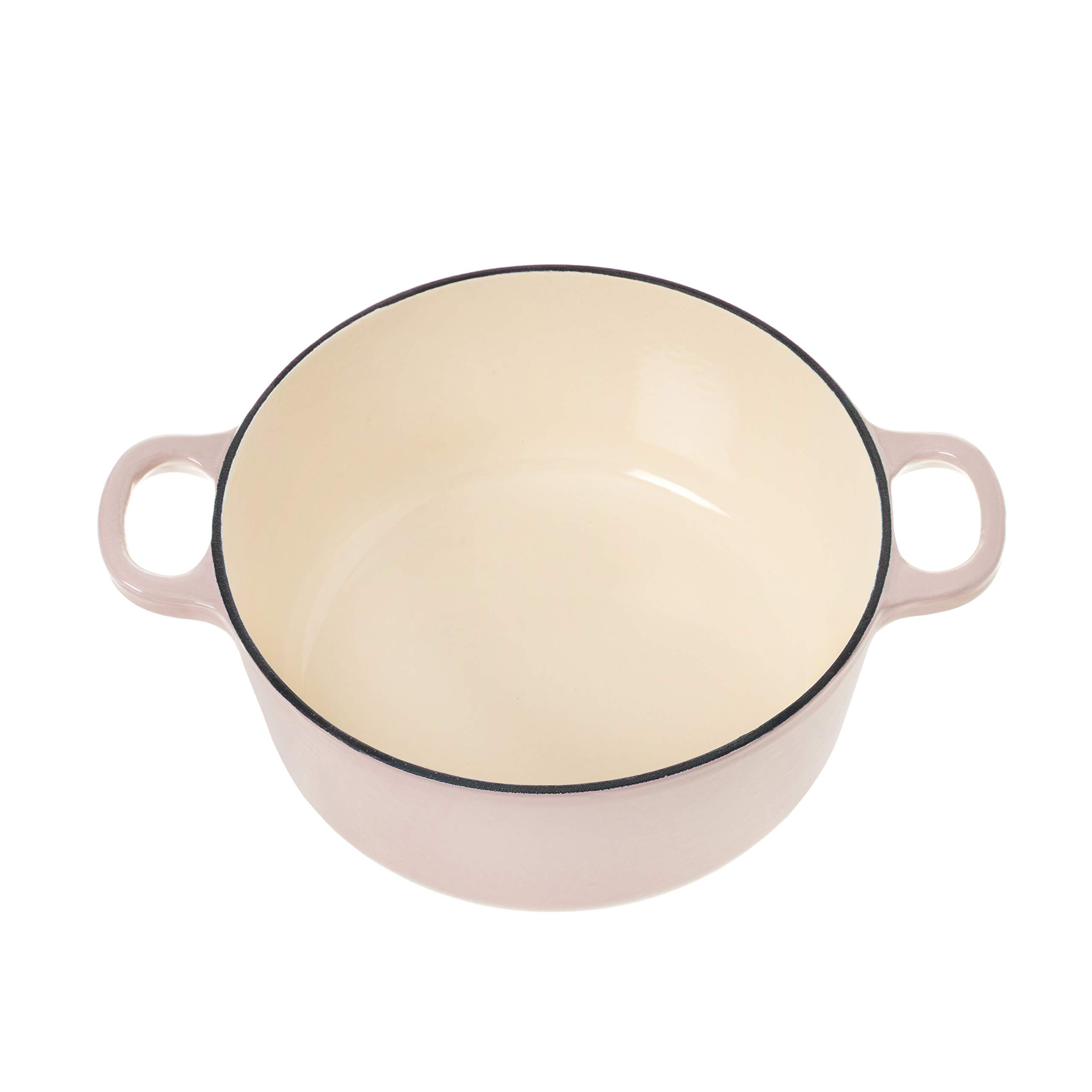 House of Living Art Dutch Oven, Enameled Cast Iron, 2.7 Quart, Pink