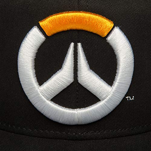 JINX Overwatch Frenetic Snapback Baseball Hat, Black, Adult Size