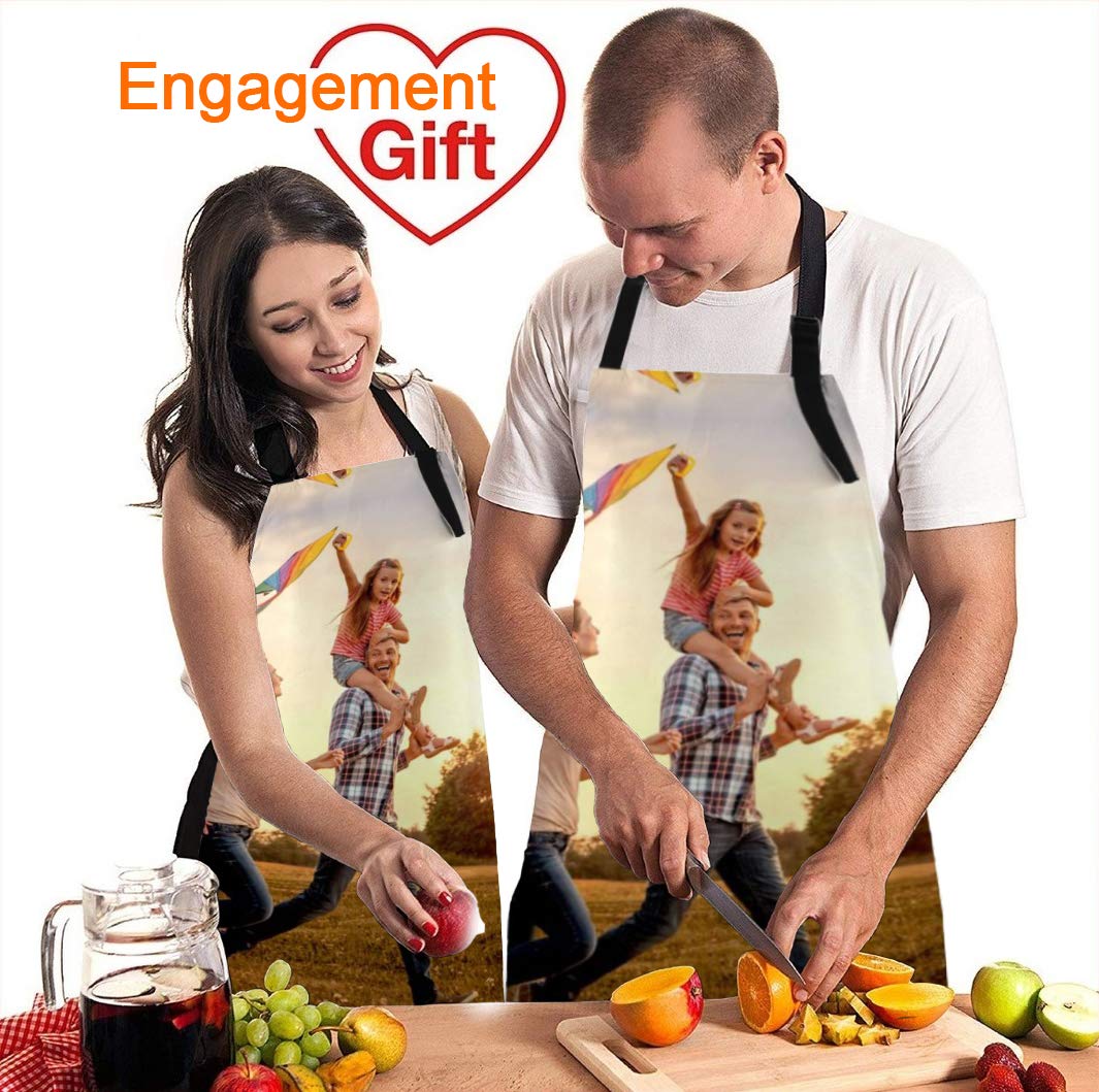 Personalized Add Your Own Photo Text Custom to Kitchen Apron Prepare Gift