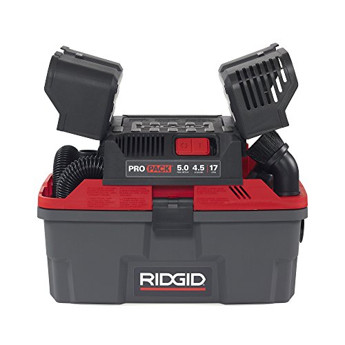 Ridgid 50318 4500RV ProPack Wet/Dry Vacuum, 4.5 gal, Red