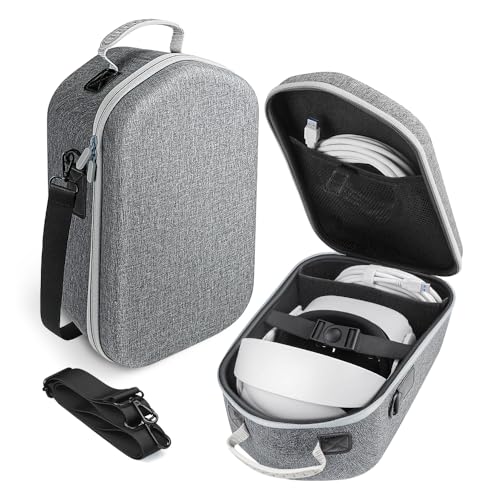 Vimetapro Carrying Case For Oculus Quest 2/Quest 3/PSVR2,Travel Case Storage Bag For For Meta Quest 2 Accessories/Pro Vr Headset With Elite Strap,Touch Controllers And Other Vr Accessories