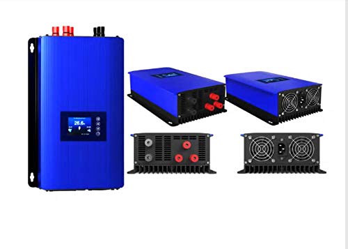 PROPFE 1000W Grid Tie Inverter Pure Sine Wave with Inter Limiter and WiFi 110v-220V On Grid Inverter with LED Display for European Wind Turbine (with Inter Limiter, 1000W/22-60V DC)