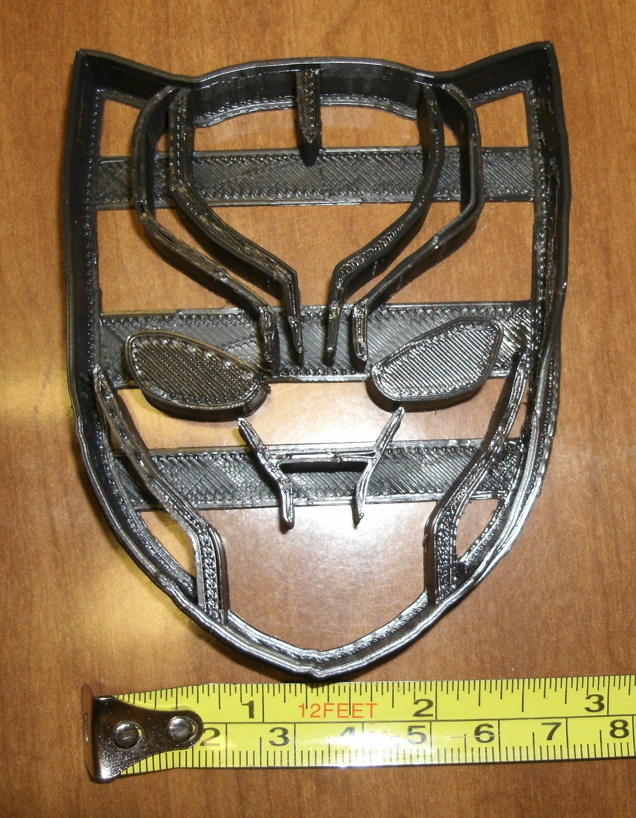 PANTHER FACE MASK SUPERHERO CHARACTER COOKIE CUTTER BAKING TOOL MADE IN USA PR599