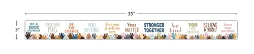 Teacher Created Resources Everyone is Welcome Helping Hands Straight Border Trim (TCR7124)