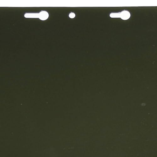 Sellstrom Face Shield Replacement Window for 390 Series Safety Face Shields, 8"x16"x 0.04", Uncoated Acetate, Dark Green Tint, S35120